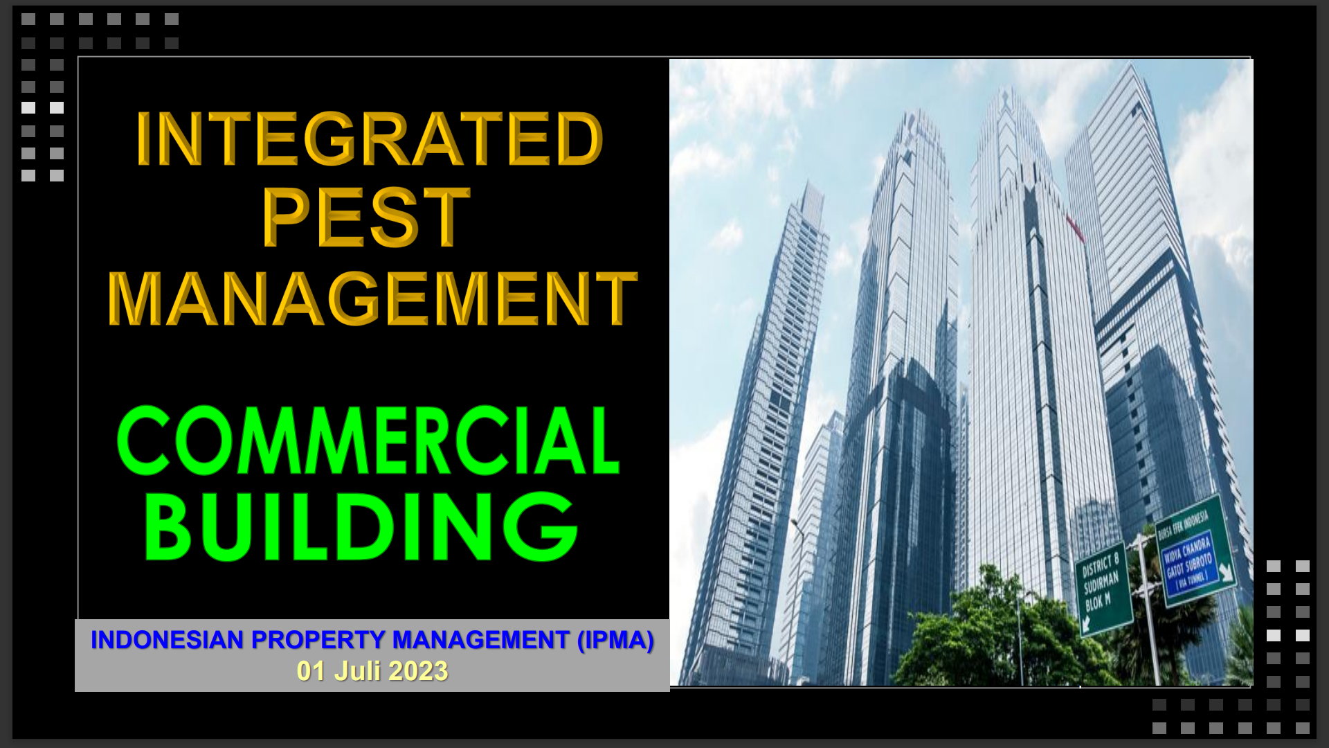 Webinar – IPMA BUILDING